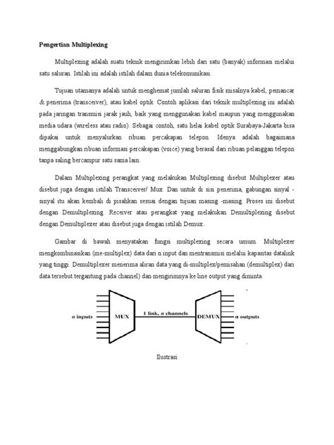 Makalah Komunikasi Data Multiplexing Pdf