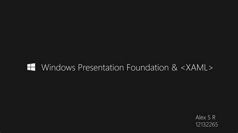 Windows Presentation Foundation Xaml Pptx
