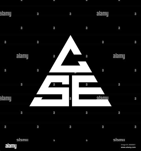 Cse Triangle Letter Logo Design With Triangle Shape Cse Triangle Logo