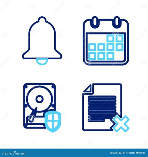 Set Line Delete File Document Hard Disk Drive Hdd Protection Calendar