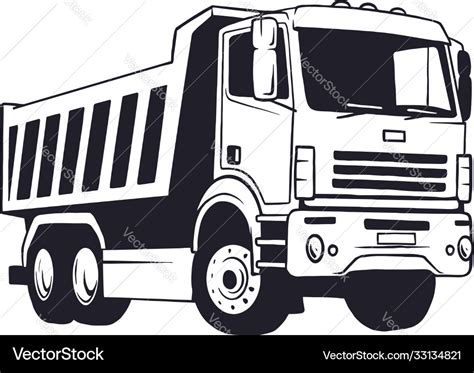 Toy Truck Clipart Black And White At Isabel Cremean Blog