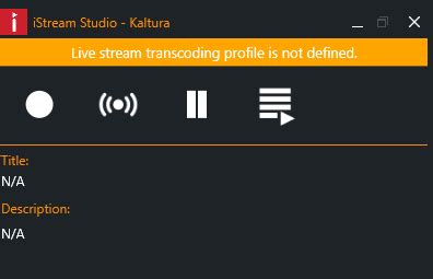 IStream StudioLive Stream Transcoding