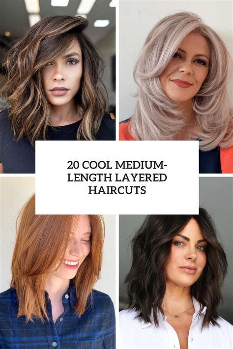 20 Cool Medium Length Layered Haircuts Styleoholic