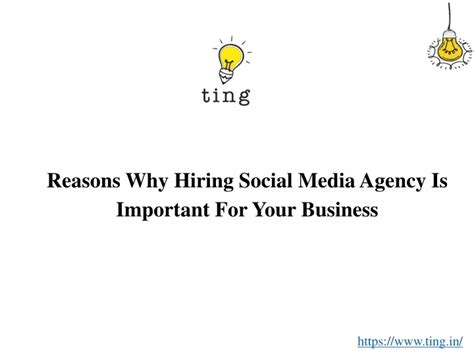 ppt reasons why hiring social media agency is important for your