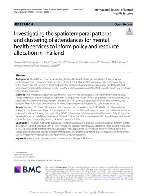 Pdf Investigating The Spatiotemporal Patterns And Clustering Of