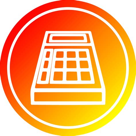 Math Calculator Circular In Hot Gradient Spectrum 10472975 Vector Art Math Calculator Circular In Hot Gradient Spectrum 10472975 Vector Art