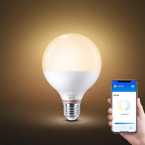 Connected By Wiz 위즈 화이트 앰비언스 Led 스마트 볼전구 필립스조명 B2b공식몰