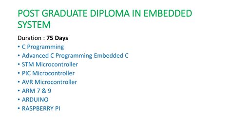 Ppt Embedded Systems Training In Chennai Powerpoint Presentation