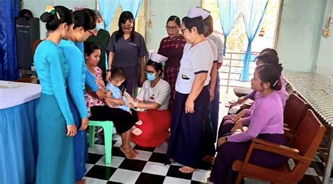 သာပေါင်းမြို့နယ်တွင် ကမ္ဘာ့ကာကွယ်ဆေးထိုးနှံတိုက်ကျွေးရေး ရက်သတ္တပတ် အခမ်းအနား ၂၀၂၄ ကျင်းပ