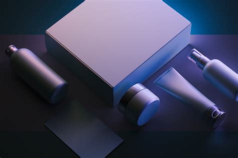 크림 젤 로션용 화장품 보틀 세트 미용 제품 패키지 플라스틱 용기의 빈 템플릿 3d 렌더링 0명에 대한 스톡 사진 및 기타 이미지 Istock