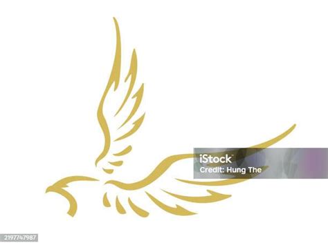 비행 조류 벡터 일러스트 레이 션은 흰색에 고립되어 있습니다 Dove 아웃라인 스타일 디자인 웹 및 앱용으로 디자인 10에 대한 스톡 벡터 아트 및 기타 이미지 Istock