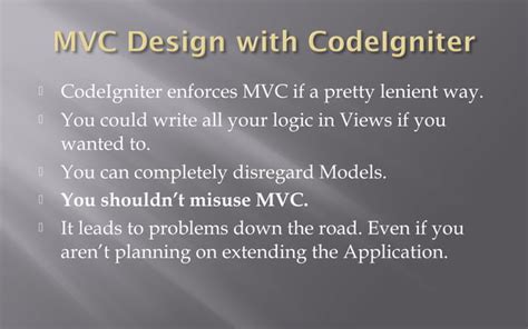 Codeigniter Simple Explanation Ppt