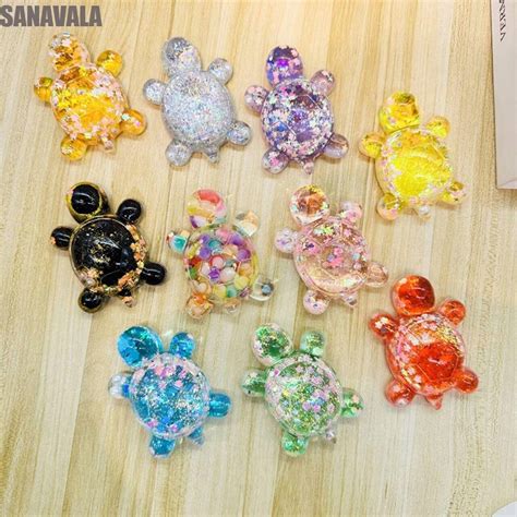 สว่าง ลูกอมสีตุ๊กตาเต่า น่ารักเงาการ์ตูนเต่าของเล่น สร้างสรรค์มินิน่ารัก น่ารัก เต่า