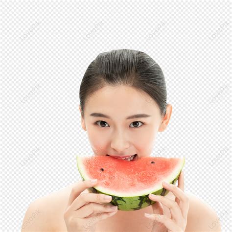 수 박과 뷰티 우먼 Png 일러스트 무료 다운로드 Lovepik