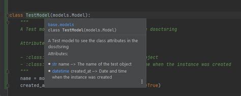 Python PyCharm How To Get Class Attributes To Be Listed In Quick Documentation Pop Up