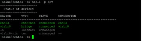 how to configure network interfaces using nmcli on centos 7 6