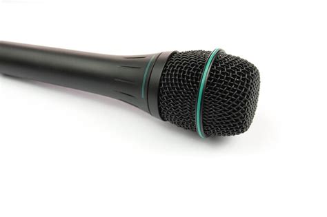 Premium Photo Black Microphone