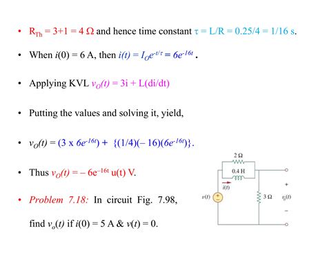 First Order Circuits Linear Circuit Analysis Pdf