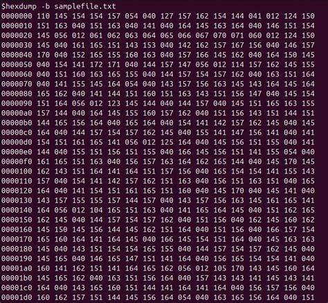 Hexdump Command In Linux