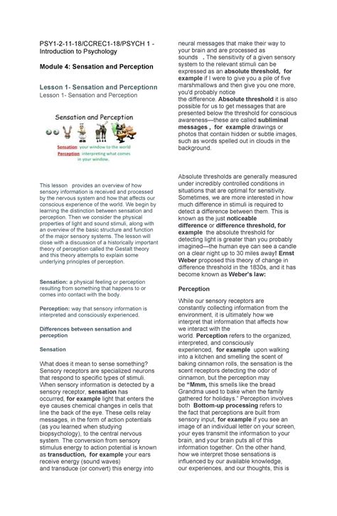 Introtopsych Mod L PSY CCREC PSYCH Introduction To Psychology Module