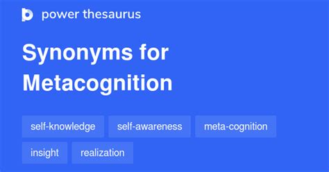 Metacognition Synonyms 189 Similar Words And Phrases Metacognition Synonyms 189 Similar Words And Phrases