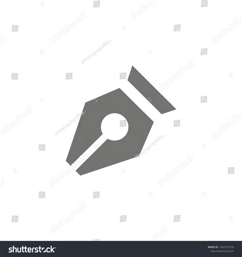 Nip Pen Icon Symbol Vector Stock Vector Royalty Free 1434137576 Shutterstock