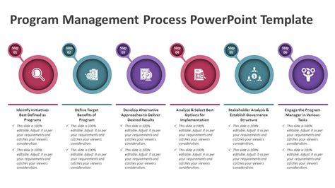 program management process powerpoint template ppt slides