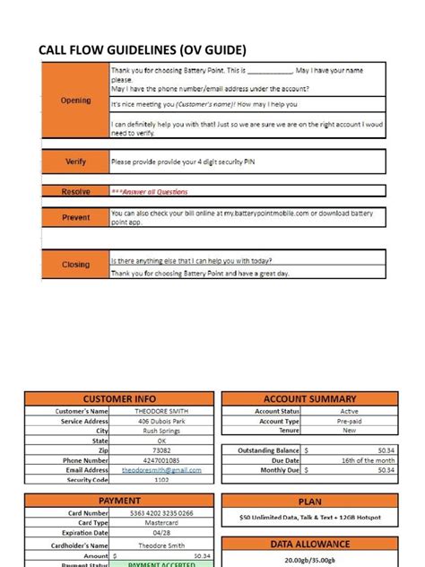 Mock Call Flow Guidelines Pdf
