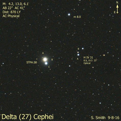 Beta And Delta Cephei Double Star Observing Cloudy Nights Beta And Delta Cephei Double Star Observing Cloudy Nights