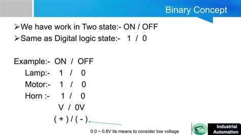 Part 11 How To Use Binary Concept In Plc Pptx
