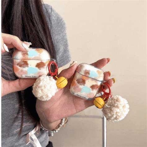 방울키링에어팟케이스 귀여운케이스 방울 감성케이스 몽환 수채화 에어팟키링 생일선물 에어팟1세대 에어팟2세대 에어팟3세대 에어