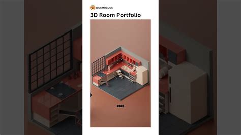 3d Room Portfolio With Threejs And Blender Animation Css Threejs