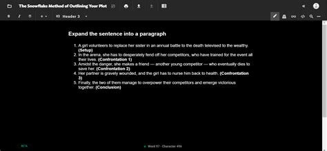 The Snowflake Method Of Outlining Your Plot
