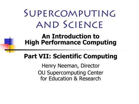 ppt hpc scientific computing libraries and solvers overview