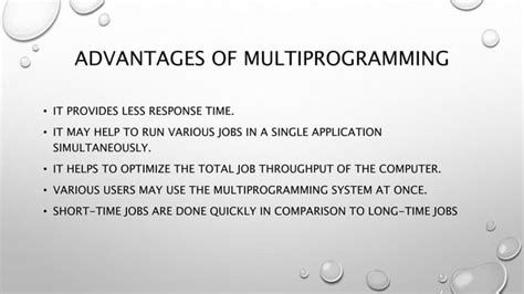 Multiprogramming In Operating Systempptx