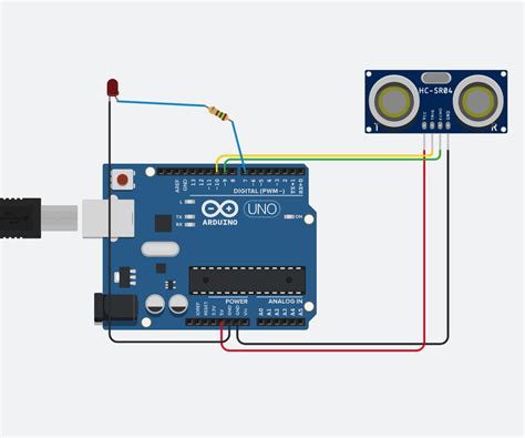 Controlling Led Blink Speed With Ultrasonic 5 Steps Instructables
