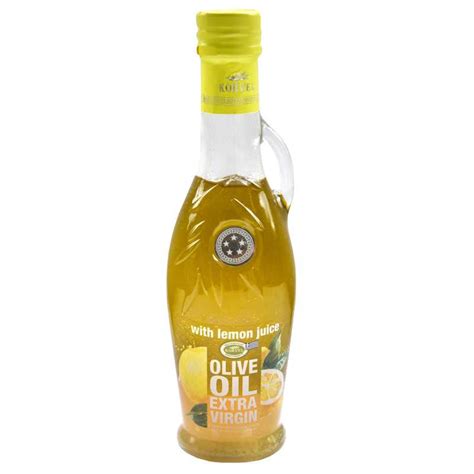 Korvel Evoo With Lemon Juice Amphora Glass Bottle 250 Ml