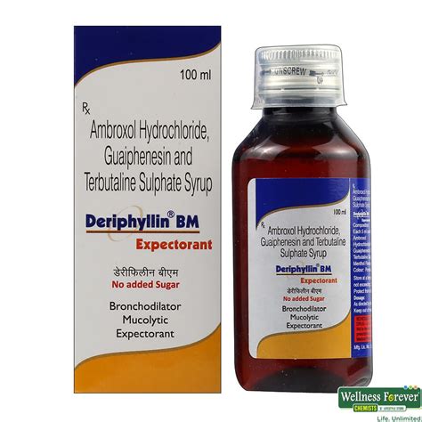 Buy Deriphyllin Bm Expectorant 100 Ml Online At Best Prices Wellness Forever