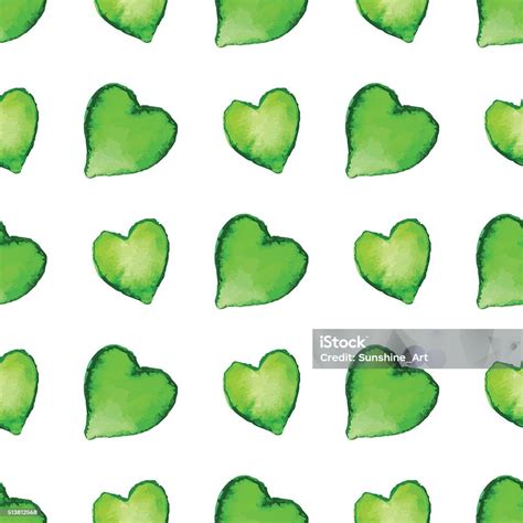 벡터 워터컬러 이음새 없는 패턴 0명에 대한 스톡 벡터 아트 및 기타 이미지 0명 St Patricks Day 녹색 Istock