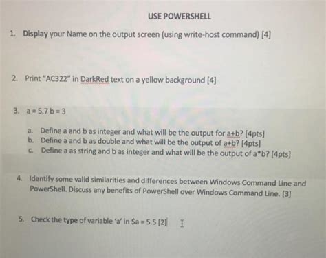 Solved 1 Display Your Name On The Output Screen Using