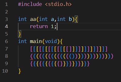 vscode 修改括号对默认颜色 自定义更多的括号颜色 PTA 博客园