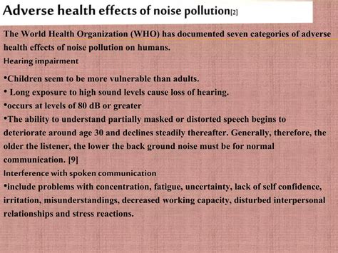 Noise Pollution And Its Health Effects Pptx