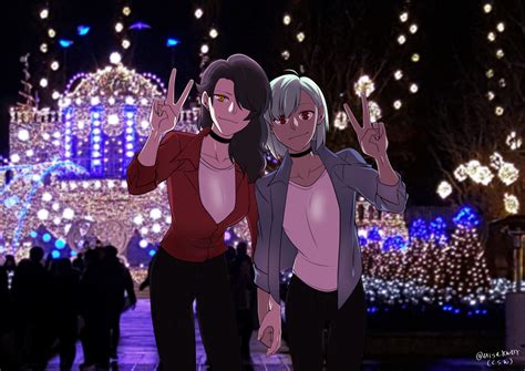 Cinder Fall And Emerald Sustrai Rwby Drawn By Misanim Danbooru