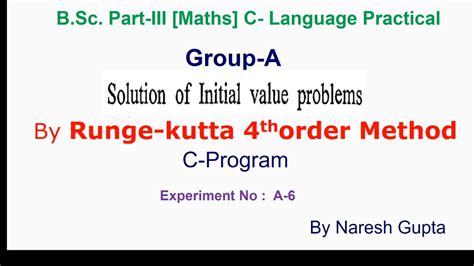 Runge Kutta 4th Order Acceleration At Frank Thill Blog