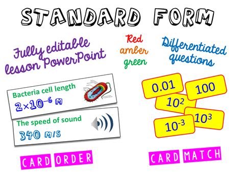 standard form teaching resources