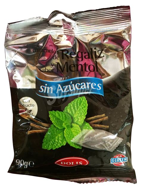 Dolis Caramelo Sin Azúcar Mentol Regaliz Paquete 90 G