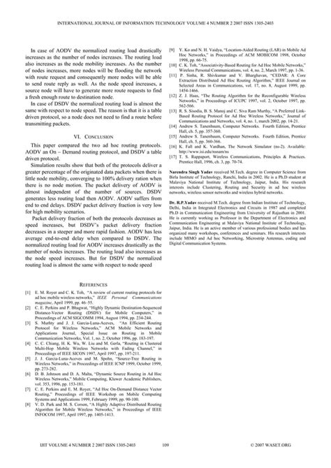 Performance Comparison And Analysis Of Table Driven And On Demand
