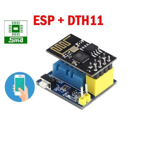 Mua Mạch Cảm Biến Nhiệt độ độ ẩm Dht11 Không Dây Kết Nối Wifi Esp8266