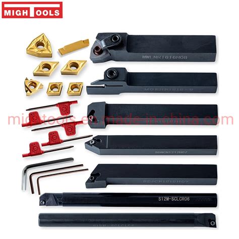 Metal Lathe Tool Holder 14pcs 1 2′′ Shank Lathe Tool Holders With Indexable Carbide Inserts