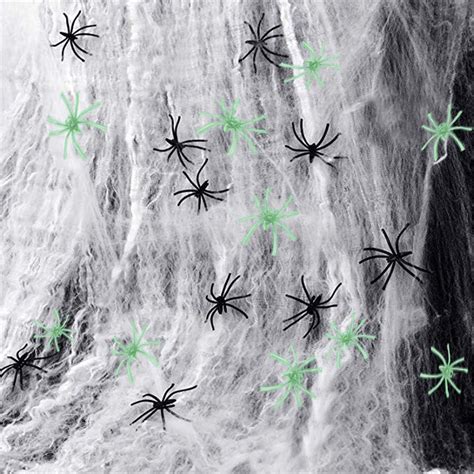 Kiwilepi 300 Sqft Spider Webs Halloween Decorations Super